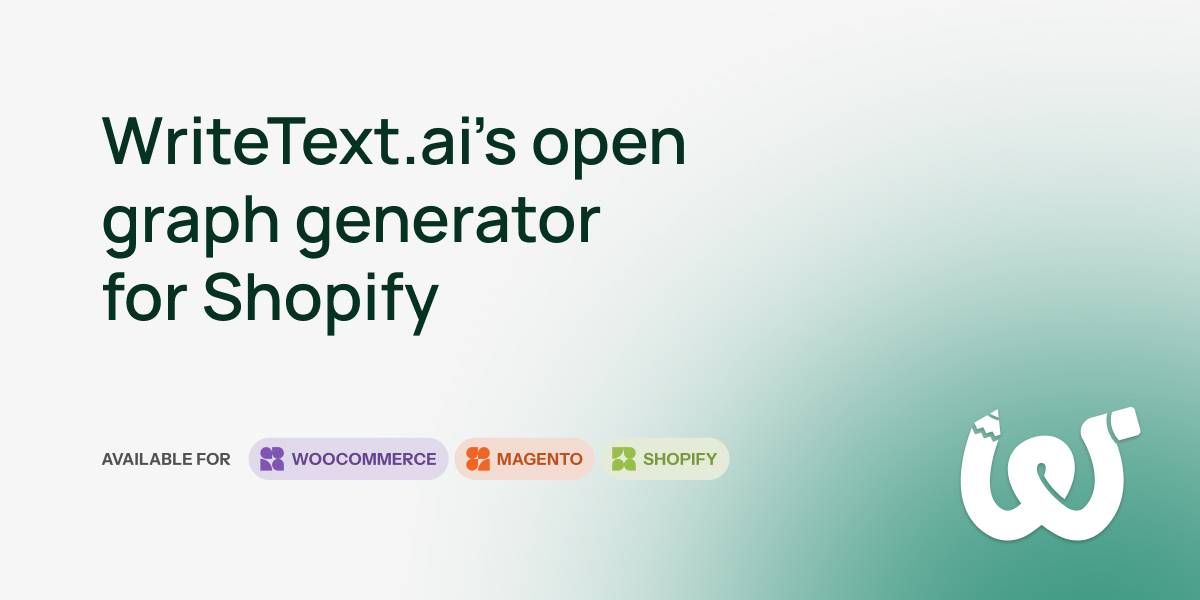 WriteText.ai's Open Graph Generator for Shopify